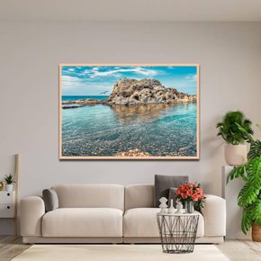 Quadro Decorativo Ilha Rochosa - ArtBeni Quadros