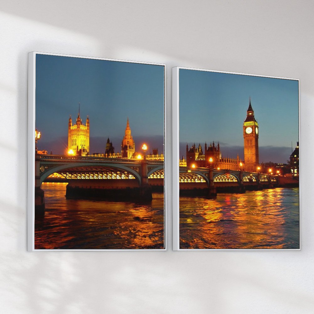 Quadro Decorativo Big Ben Londres Kit 2 Quadros - ArtBeni Quadros